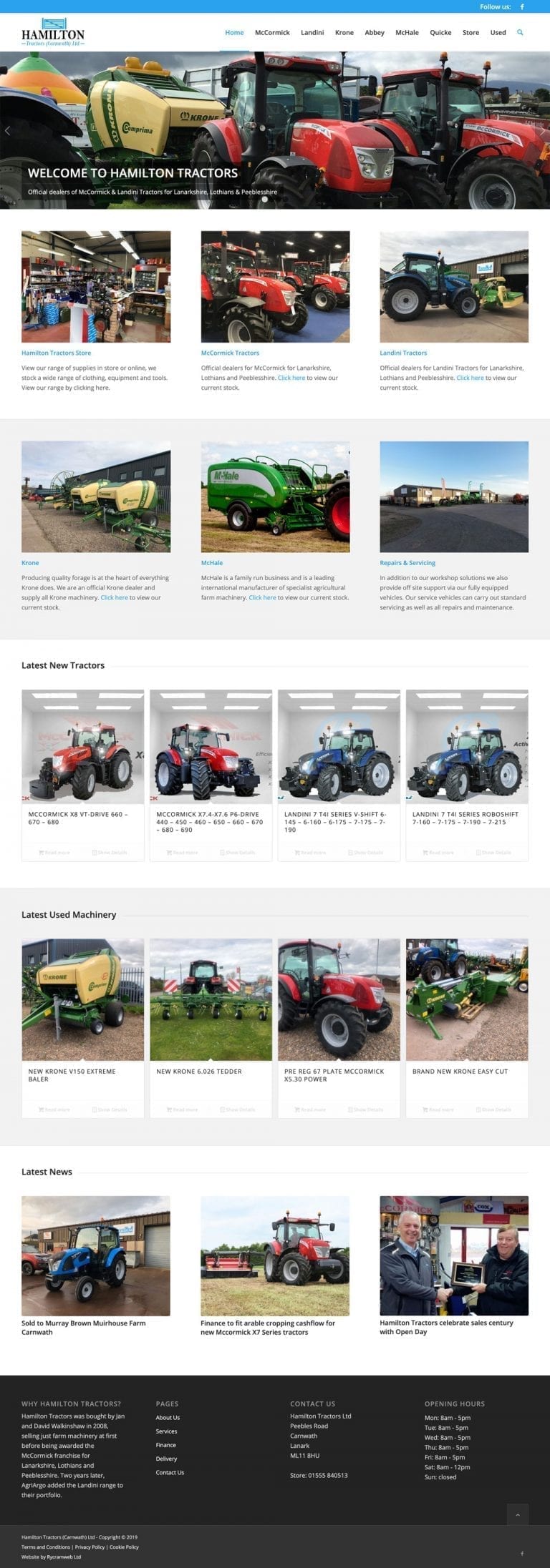 Hamilton Tractors - Rycramweb Ltd