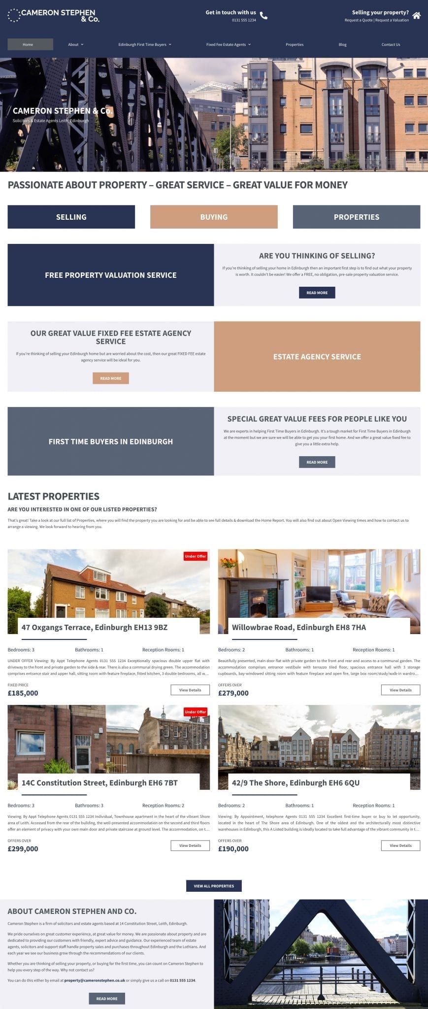 Cameron Stephen & Co Is A Firm Of Solicitors & Estate Agents